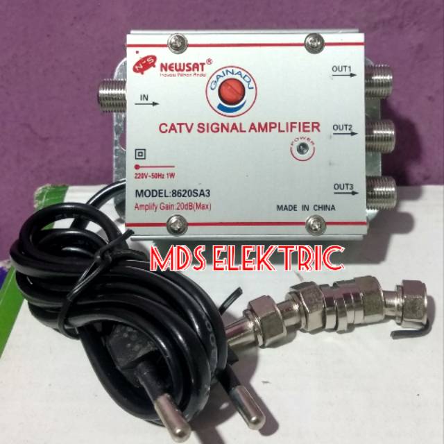 Jual Penjernih & Penguat Sinyal TV 3 Channel ( TV Signal Booster ) + 3 ...