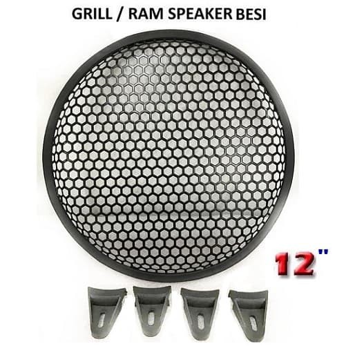 Jual Ram Speaker 12" BESI Grill Speaker 12" Besi Bulat+Catokan | Shopee ...