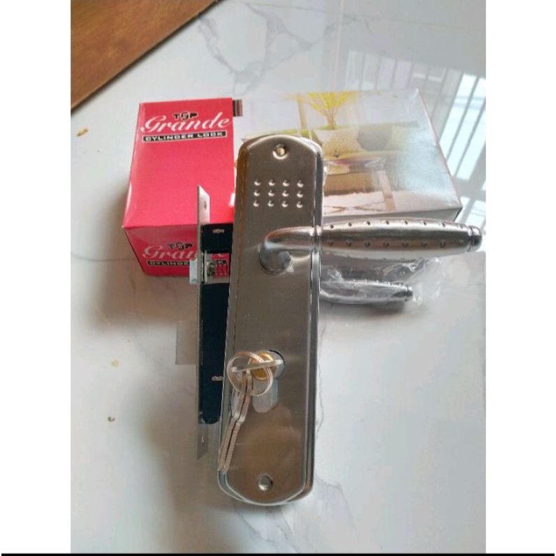 Jual Handle kunci / Kunci pintu top grandee / set anak kunci Grandee ...
