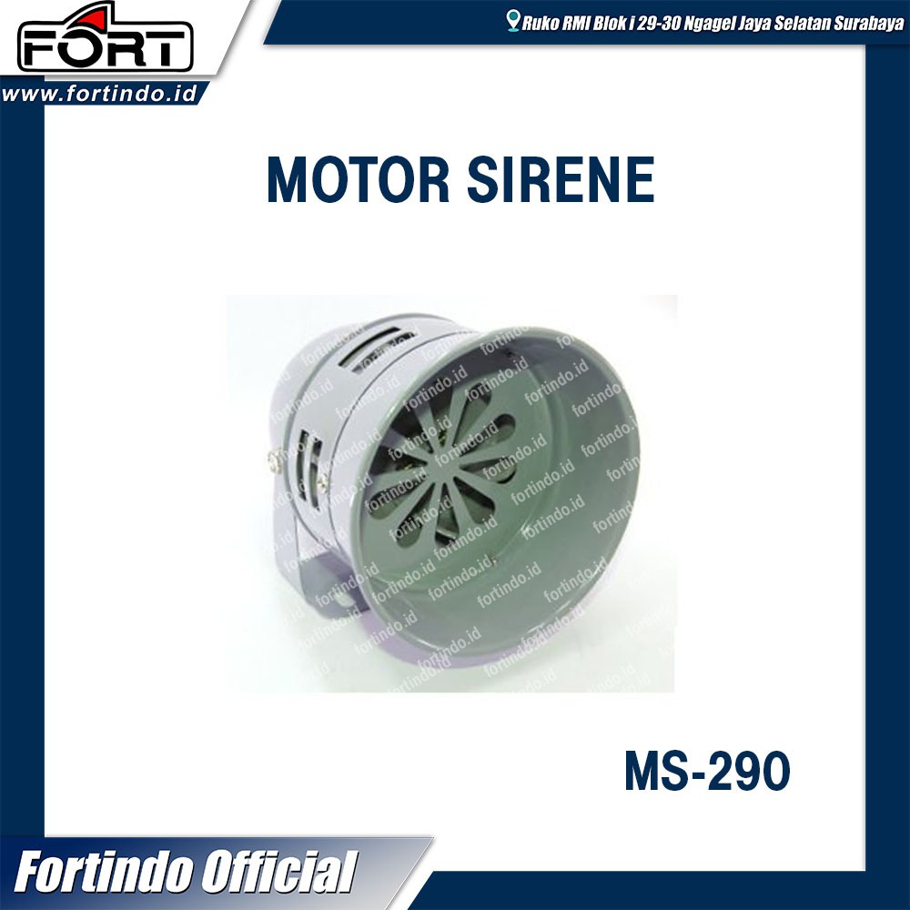 Jual Motor Sirene Grey Metal Case MS-290A sirine ms290 siren MERK Fort ...