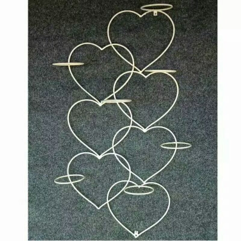Jual Rak Pot Besi - Rak Bunga Besi - Rak Unik - Rak Tanaman Love - Rak ...