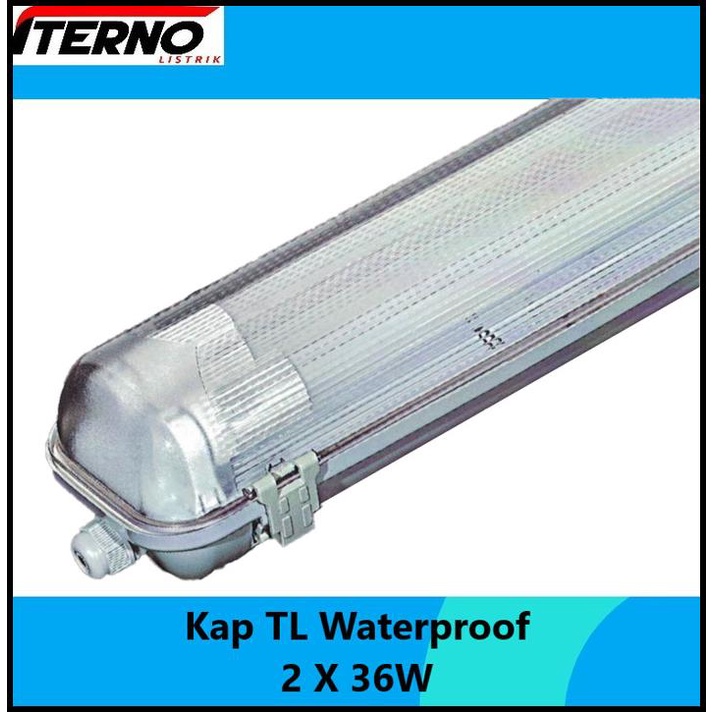Jual Kap Lampu Waterproof 2X36 2X36W Tl Led 2X16W Ip65 | Shopee Indonesia