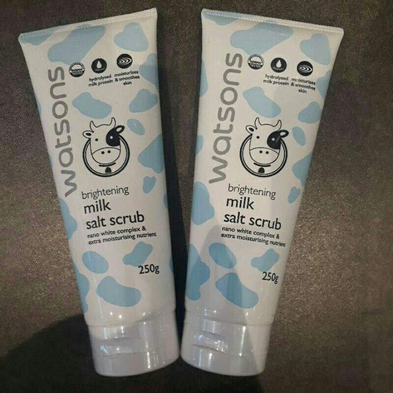 Jual Watsons brightening milk salt scrub 250gram 2 varian aroma ...