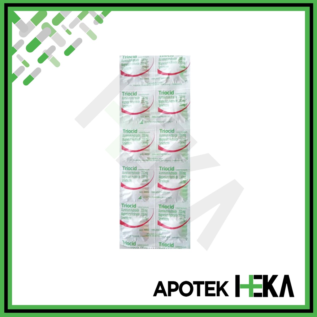 Jual Triocid Tablet Kunyah Strip isi 10 - Obat Maag Lambung (SEMARANG ...