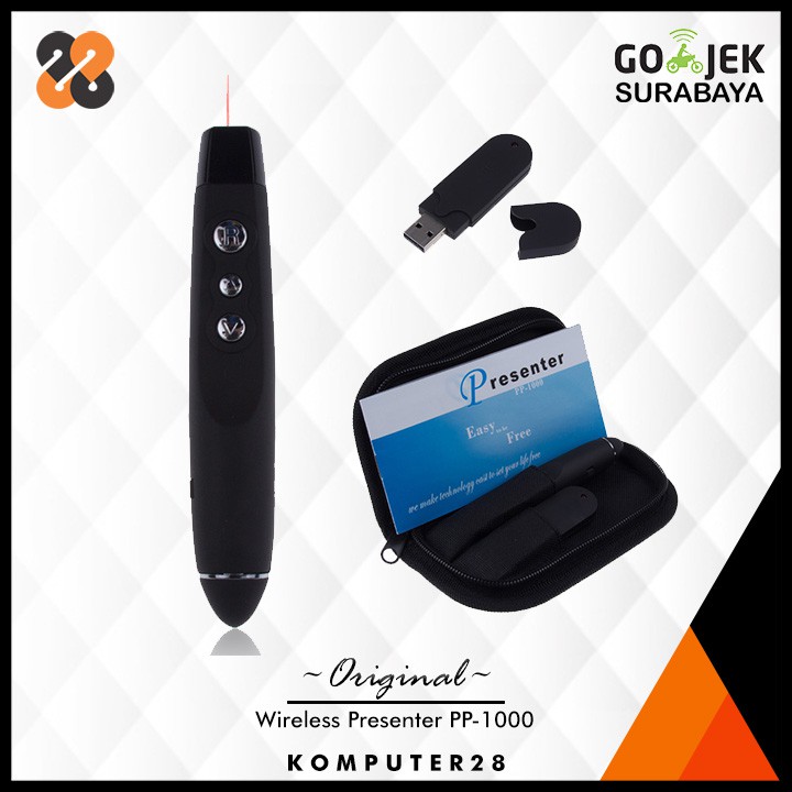 Jual Wireless Presenter PP-1000 with Laser Pointer | Shopee Indonesia