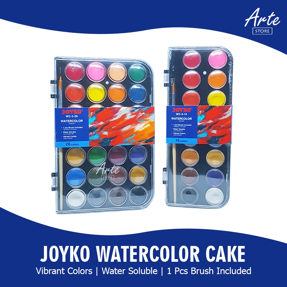 Jual Cat Air - Joyko Watercolor Cake WC-3 | Shopee Indonesia
