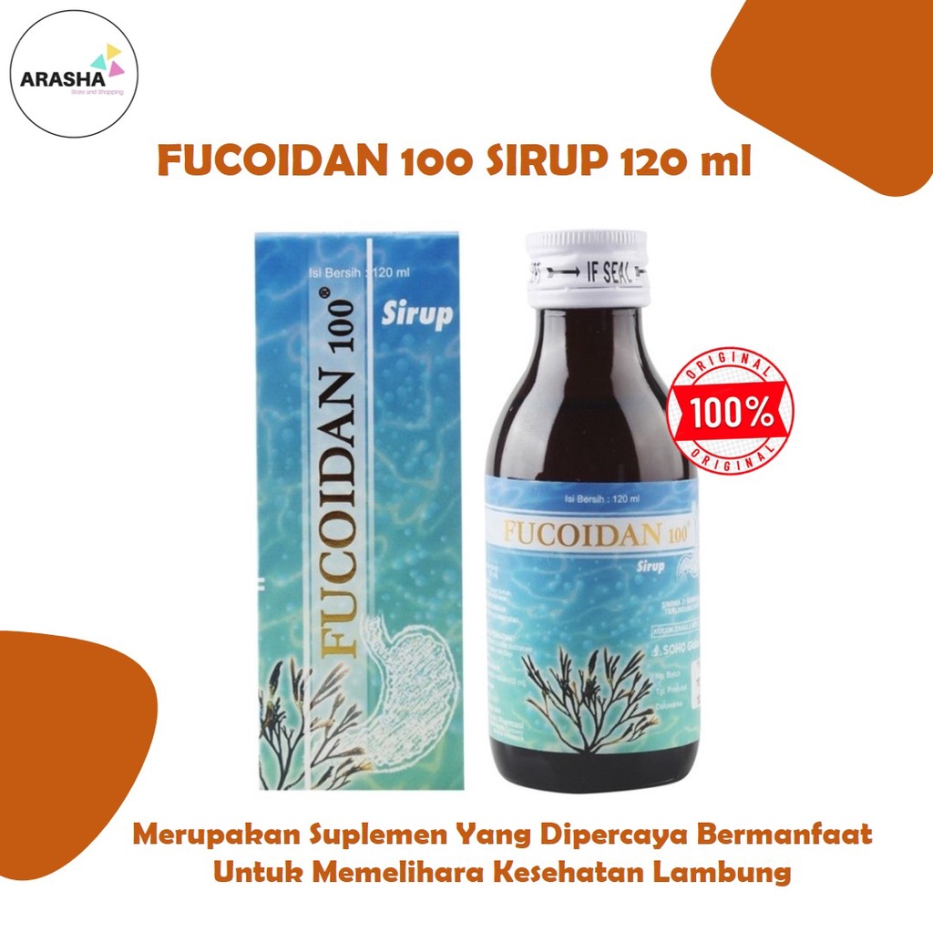 Jual FUCOIDAN 100 MG SYRUP 120 ML - Vitamin Lambung Untuk GERD dan ...