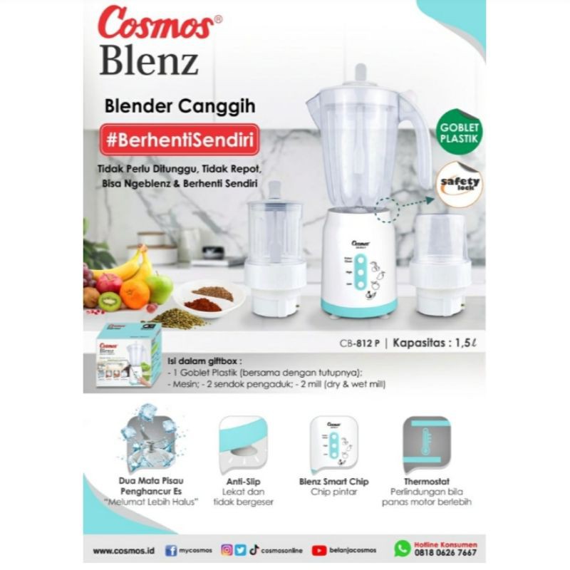 Jual blender cosmos CB-812 p | Shopee Indonesia