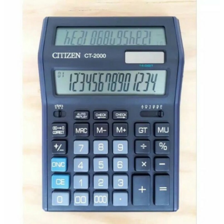 Jual Kalkulator Citizen 2 dua layar CT 2000 14 Digits Kalkulator Dagang ...