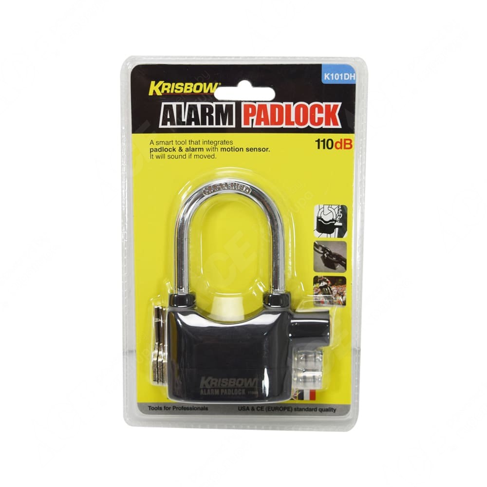 Jual AZKO Krisbow Gembok Dengan Alarm Anti Maling / Padlock Alarm ...