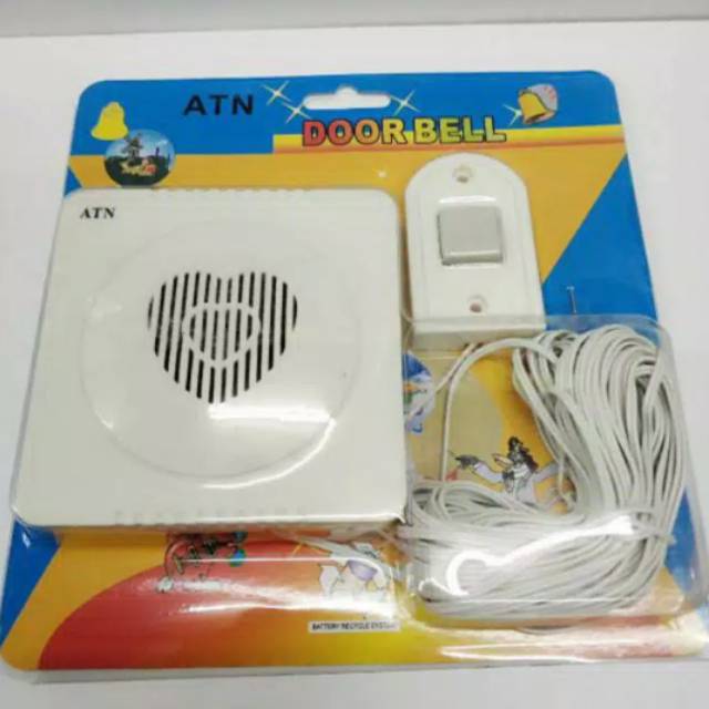 Jual BELL PINTU RUMAH Door Bell ATN Bell Music 12 lagu + kabel 15 meter ...