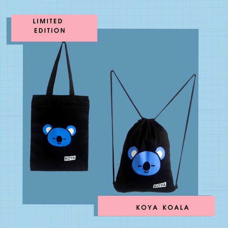 Jual KOYA KOALA tote bag stringbag tas tote ransel serut bahan kain drill halus premium | Shopee ...