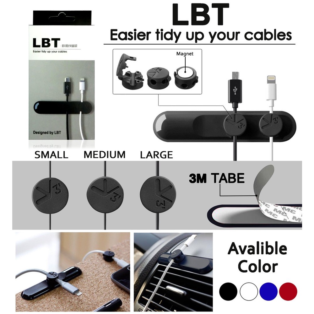 Jual Kabel Holder LBT Magnetic Penjepit Kabel | Shopee Indonesia