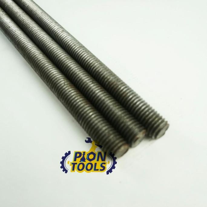 Jual Studbolt Besi M12 P1.75 Panjang 1 Meter Long Drat Asdrat Besi Big ...