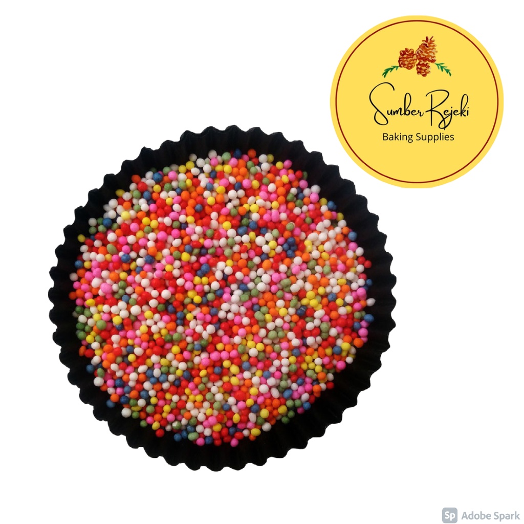 Jual Sprinkle Trimit Pasir Warna Warni Bulat 50 Gr | Shopee Indonesia