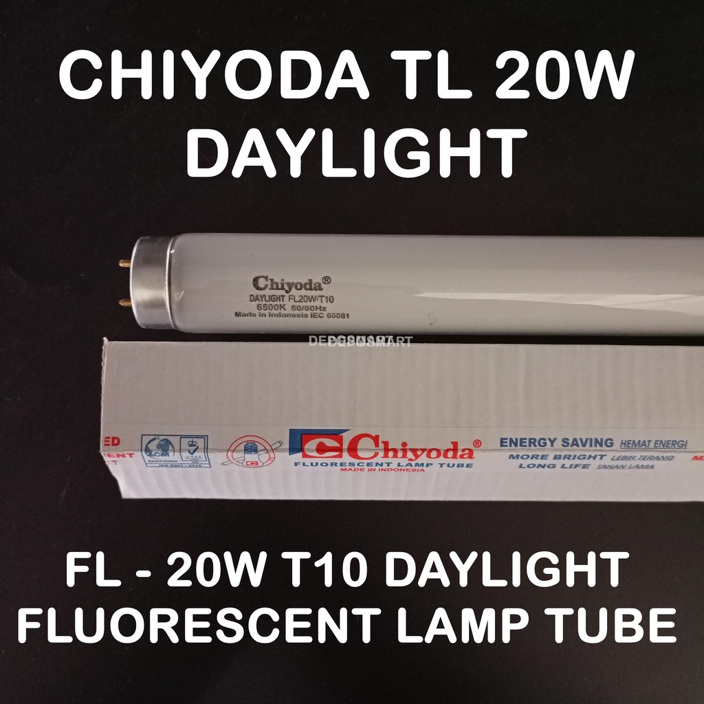 Jual LAMPU TL CHIYODA 20W PUTIH FLUORESCENT LAMP CHIYODA TL 20W ...