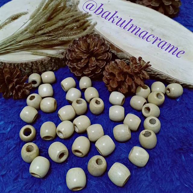 Jual Manik Kayu Macrame Natural Besar | Shopee Indonesia