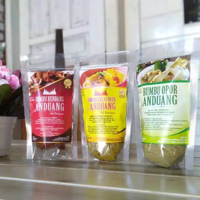 Jual Bumbu rendang anduang / 150gr / praktis tinggal masak | Shopee ...