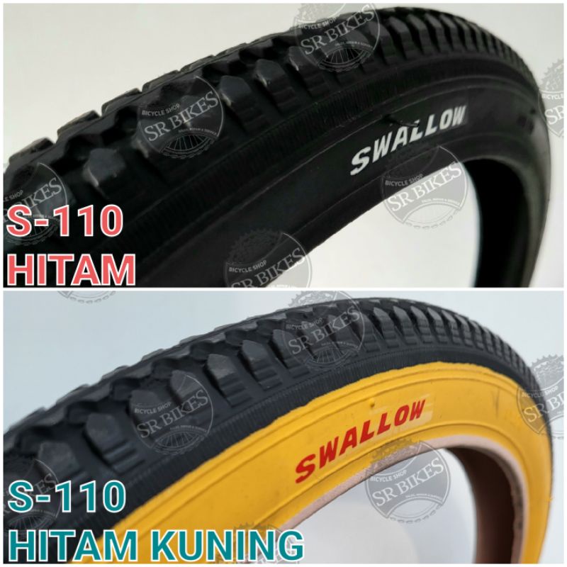 Jual Ban Luar 22 x 1 3/8 22+ (37-501) Sepeda Mini CTB. SWALLOW DELI TIRE | Shopee Indonesia