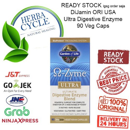 Jual Garden of Life OZyme Ultra Ultimate Digestive Enzyme Blend 90 Veg ...