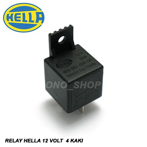 Jual Relay Hella 12 Volt 4 Kaki untuk Klakson dan Lampu | Shopee Indonesia