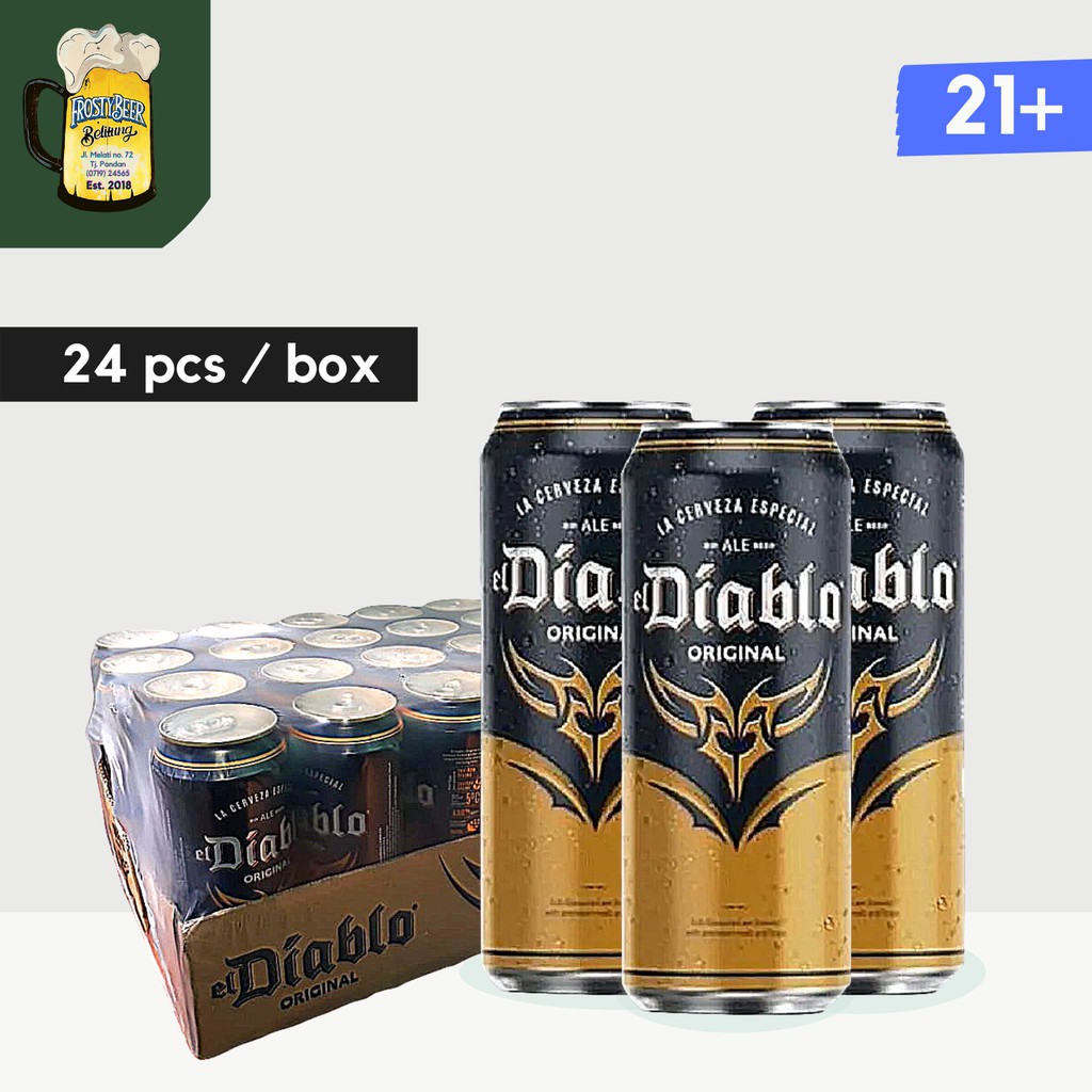 Jual El Diablo Beer 500 ml Can - Golden Ale - bir kaleng isi 24 per box ...