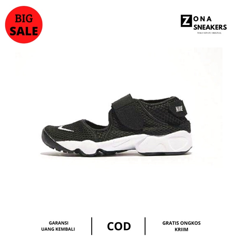 Jual NIKE AIR RIFT BLACK SOLE WHITE || SEPATU NIKE 100% ORIGINAL ...