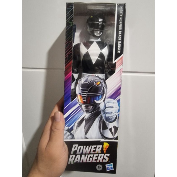 Jual ORIGINAL Hasbro Power Rangers - Mighty Morphin Black Ranger [12 ...