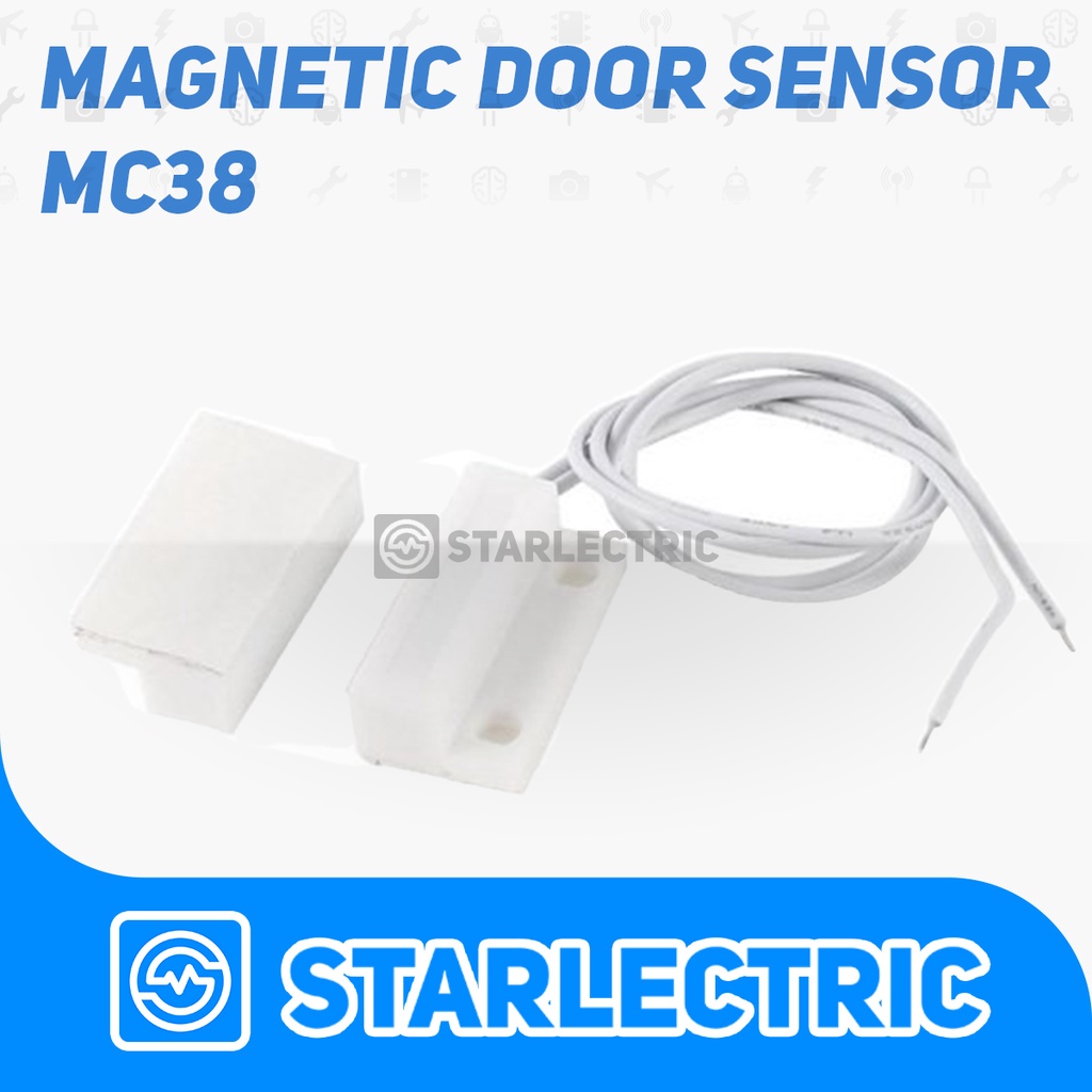 Jual MC38 MC-38 Magnetic Door Reed Switch Sensor Jendela Pintu Arduino ...