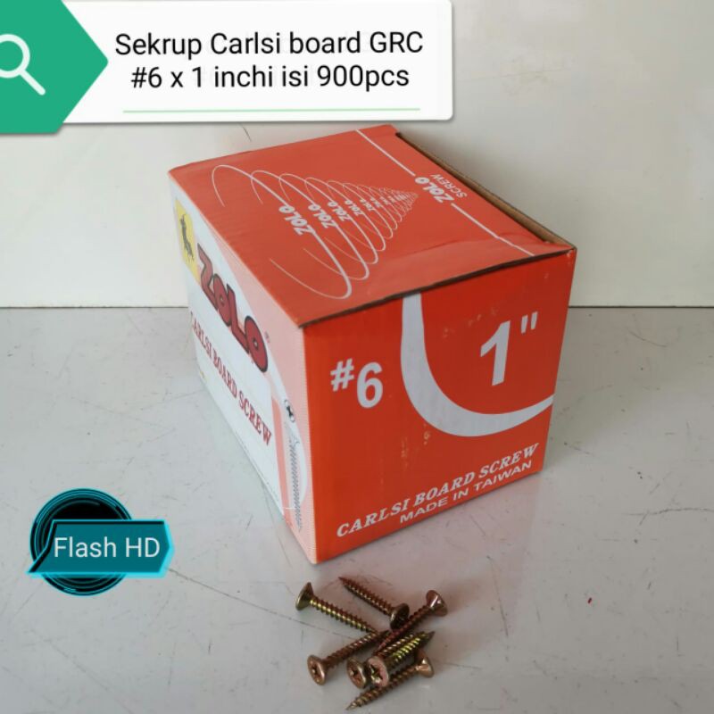 Jual Sekrup GRC Carlsi board ZOLO 6 x 1" dan 3/4"( 900pcs) | Shopee ...
