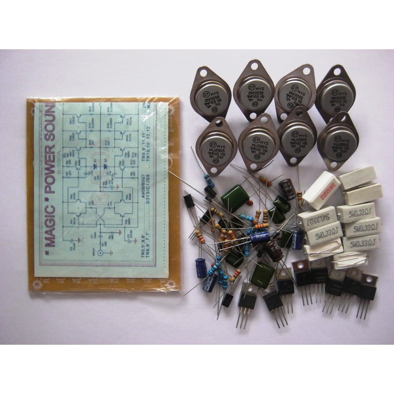 Jual DIY PCB Magic Power Sound dan Komponen, Transistor 2N3055-MJ2955 ...