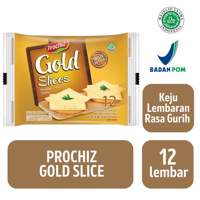 Jual Keju Prochiz Gold Slice [12 lembar / 156 gram] | Shopee Indonesia