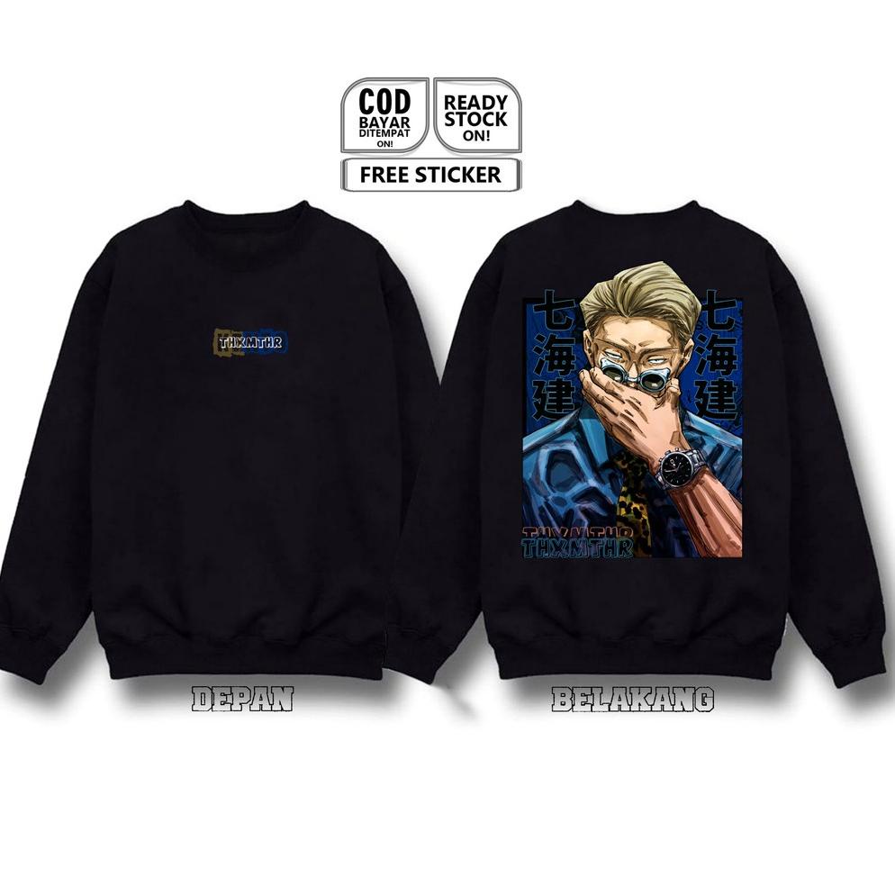 Jual Sweater Crewneck Jujutsu Kaisen Kento Nanami Mahito Anime Manga ...