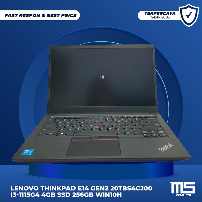 Jual Lenovo Thinkpad E14 Gen2 20TBS4CJ00 i3-1115G4 4GB SSD 256GB WIN10H | Shopee Indonesia
