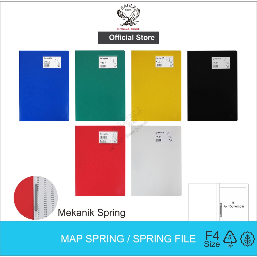 Jual Map Spring Eagle Files Spring File Map Plastik Snelhecter File ...