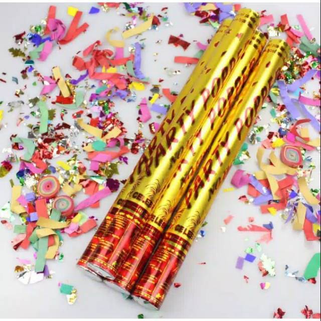 Jual CONFETTY PARTY POPPER. confetty party popper ukuran 60 cm. 80 cm ...