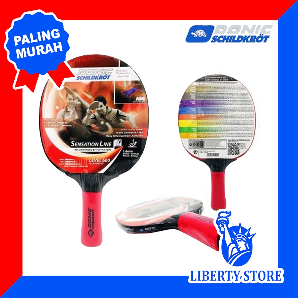Jual Bet Pingpong Tenis Meja Original Donic Sensation Line Lv 600 Asli ...