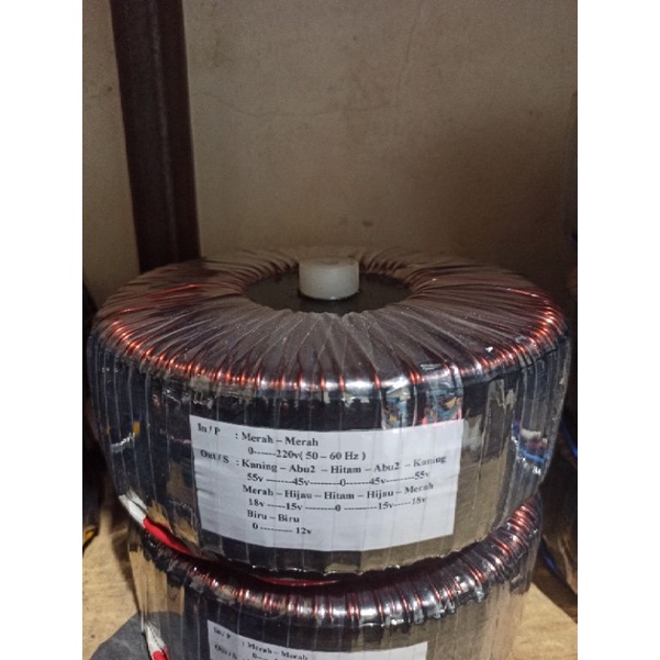 Jual trafo toroid donat 20a ct55v..45v murni | Shopee Indonesia