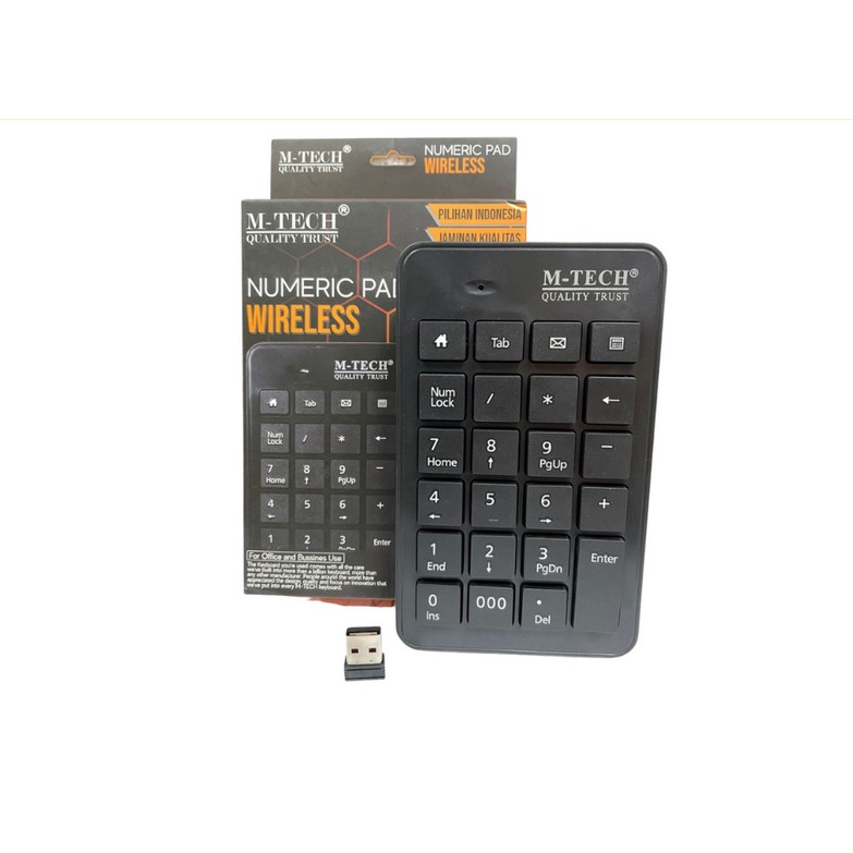 Jual Keyboard Wireless M-TECH Numpad Numeric Keyboard Numerik | Shopee ...