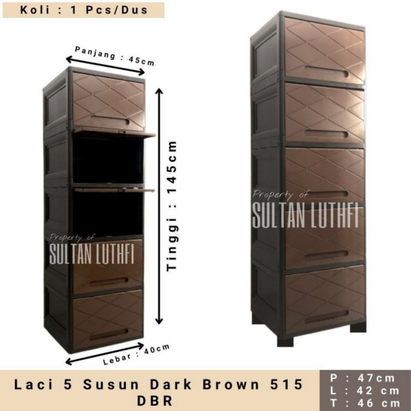 Jual Lemari Laci susun 5| lemari plastik| lemari murah| lemari sorong ...