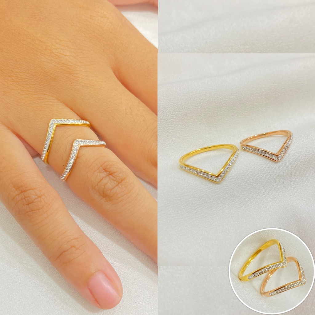 Jual Cincin Fuji Permata Titanium Anti Karat Aksesoris Fashion Korea ...