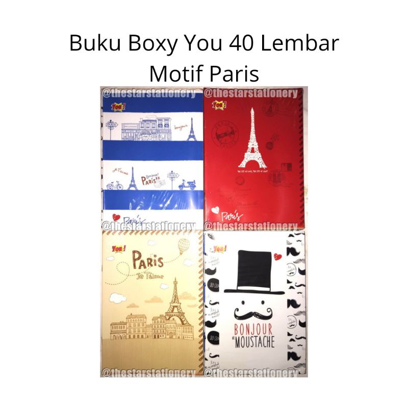Jual (1 Pak isi 10 Buku) Buku Boxy YOU 40 / Buku Boxy HSA 40 / Buku ...