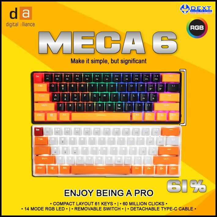 Jual Digital Alliance Meca 6 60% Mini Rgb Mechanical Gaming Keyboard ...