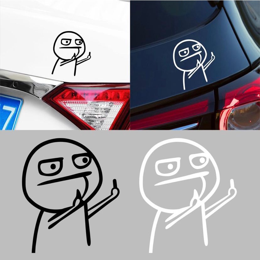 Jual Stiker Motor Middle Finger Cutting Middle Finger Pucek STICKER ...