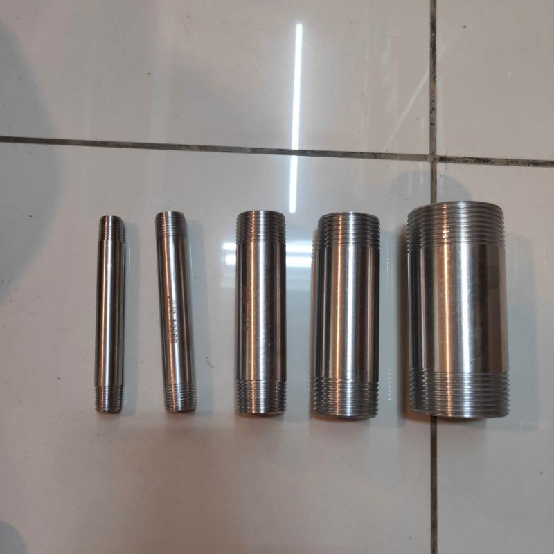 Jual Pipa Nipple Stainless SS304 10cm 3/4 Inch | Shopee Indonesia