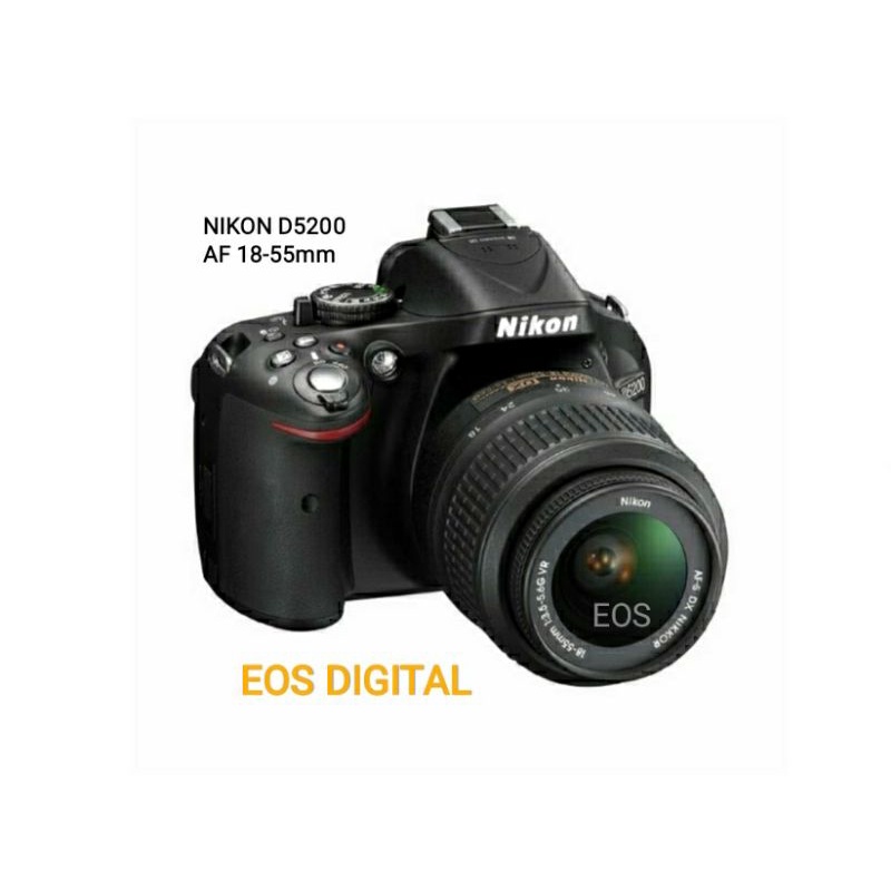 Jual Kamera nikon d5200 kit AF 18-55mm (BARU) | Shopee Indonesia
