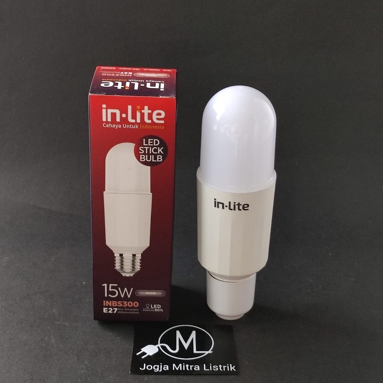 Jual LAMPU / BOHLAM/ INLITE BULB STICK 15 WATT INBS300 PUTIH | Shopee ...