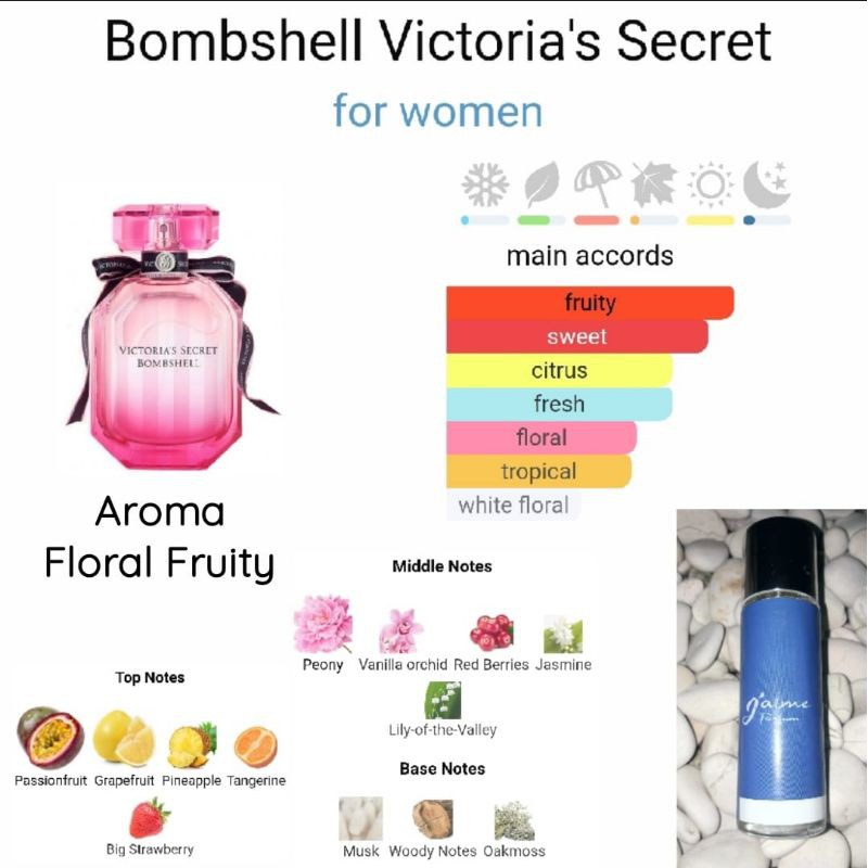 Jual Inspired Parfum Victoria Secret Bombshell for Women 35ml | Shopee ...