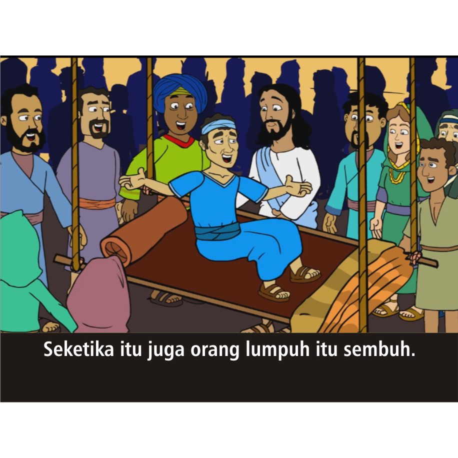 Jual buku komik cerita alkitab anak - TUHAN YESUS MENYEMBUHKAN ORANG LUMPUH | Shopee Indonesia