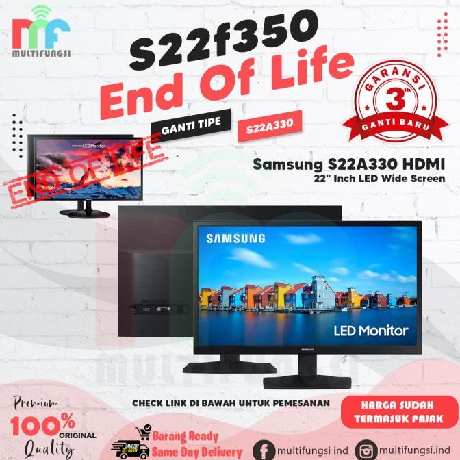 Jual Promo Monitor Samsung 22" Inch LED S22F350FHE Garansi Resmi ...